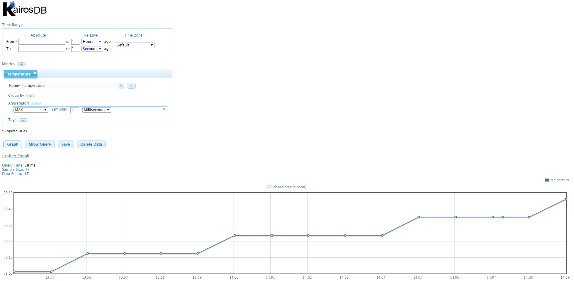 KairosDB Querying | GridDB: Open Source Time Series Database for IoT